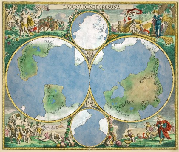 World Map Two and Four Globe Overlays – CartographyAssets