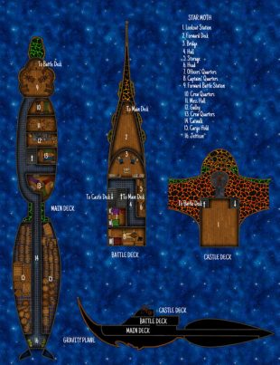 Moth Ship for Spelljammer 5e – CartographyAssets