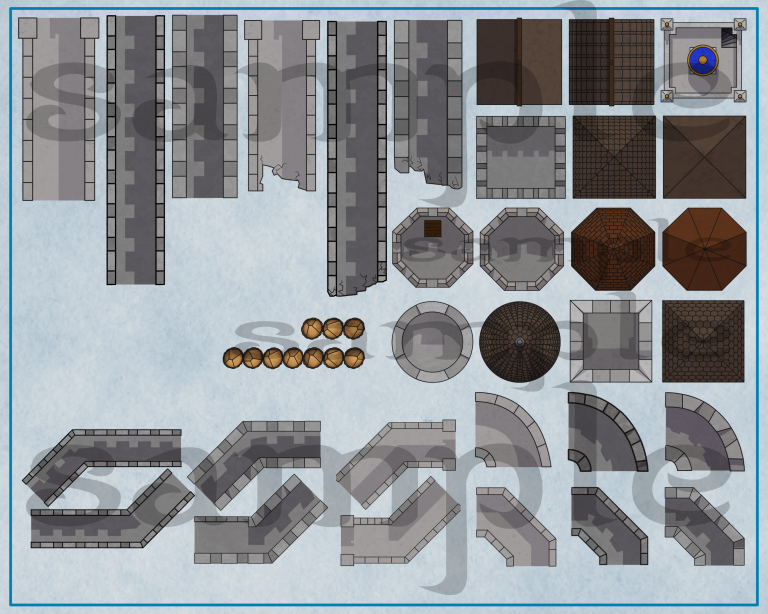 Walls and towers – CartographyAssets