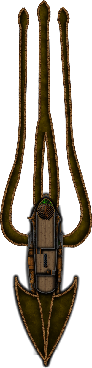 Spelljammer 5e Squid Ship object for Dungeondraft – CartographyAssets