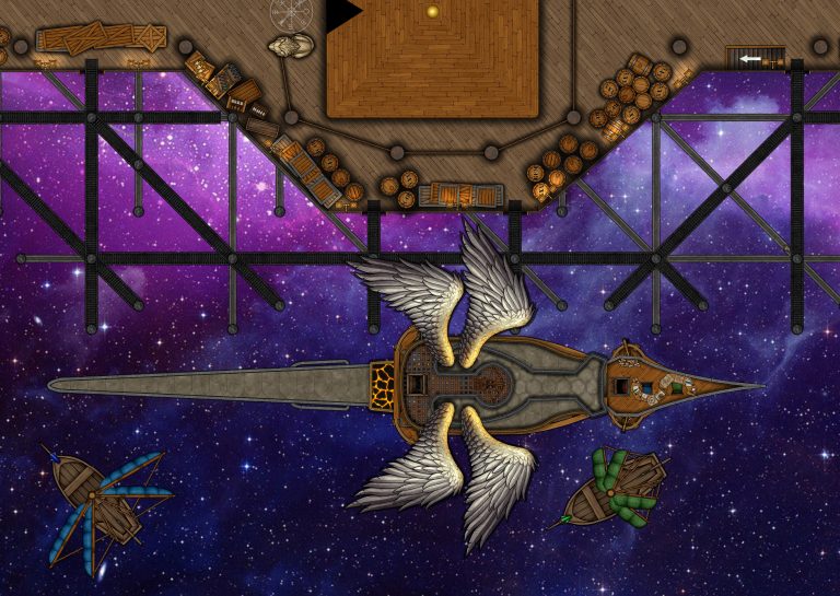 Spelljammer 5e Wasp Ship Angel Class – CartographyAssets