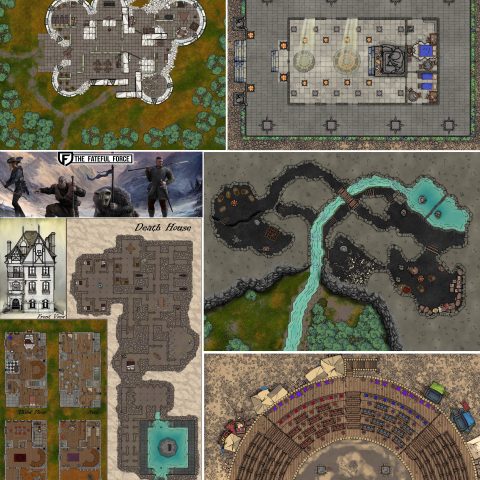 Death House: Curse of Strahd Battle Map | 30 x 43 – CartographyAssets