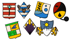 Point of Interest: Modular Colorable Shields & Emblems – CartographyAssets