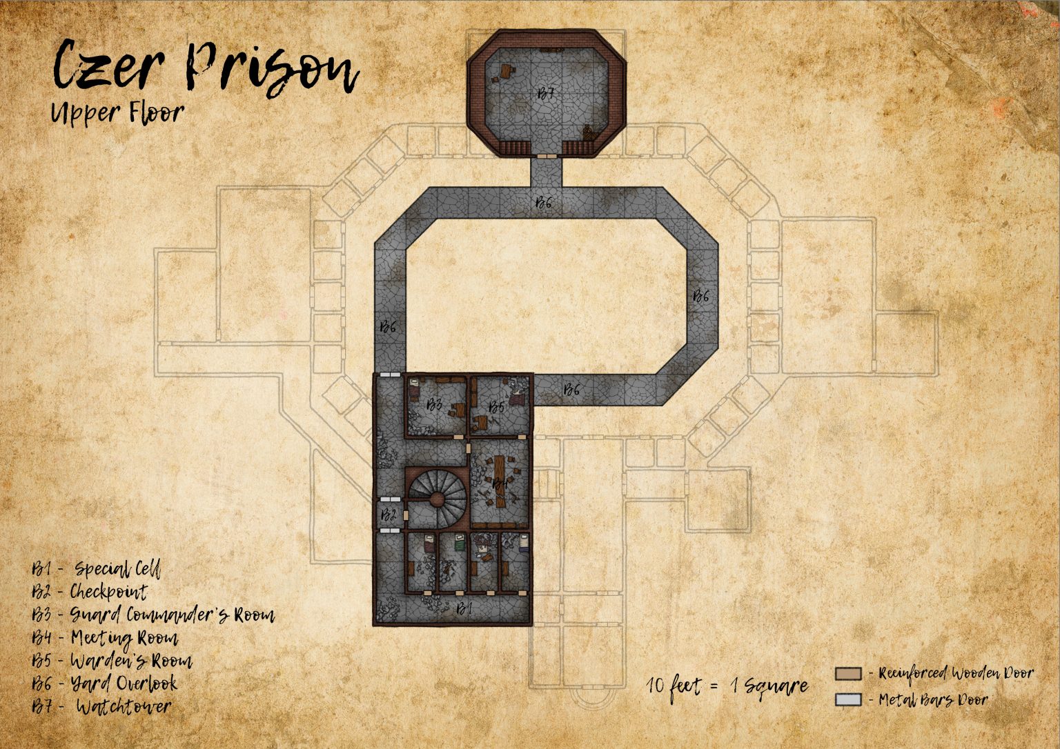 DAIA’S CZER PRISON MAP – A three level prison exploration map ...