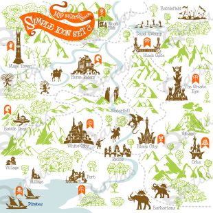 J.R.R. Tolkien – Middle Earth map builder 1 – CartographyAssets