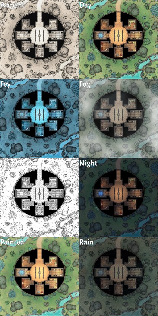 [40×40] Tree Stump Library – CartographyAssets