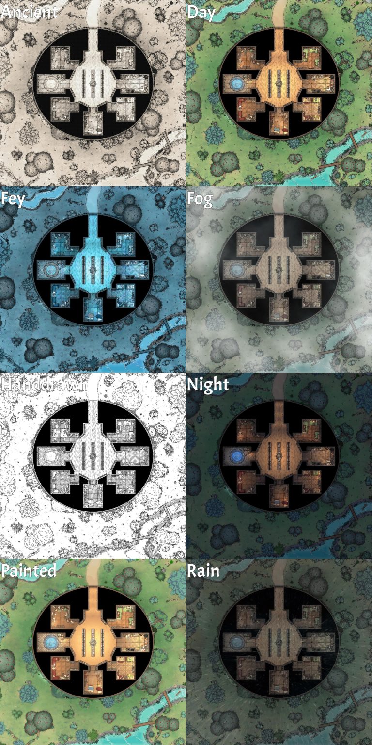 [40×40] Tree Stump Library – CartographyAssets