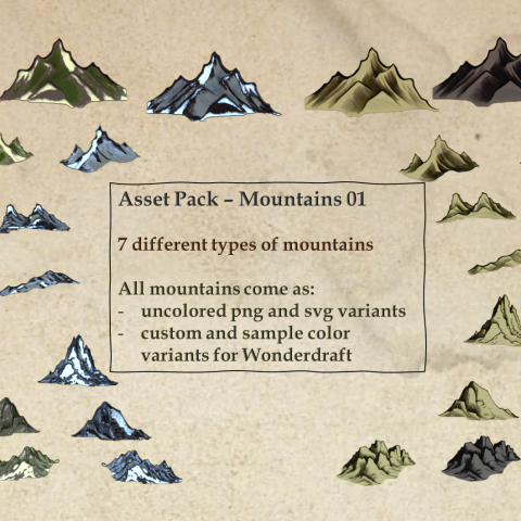 Mountains (Wonderdraft) - CartographyAssets
