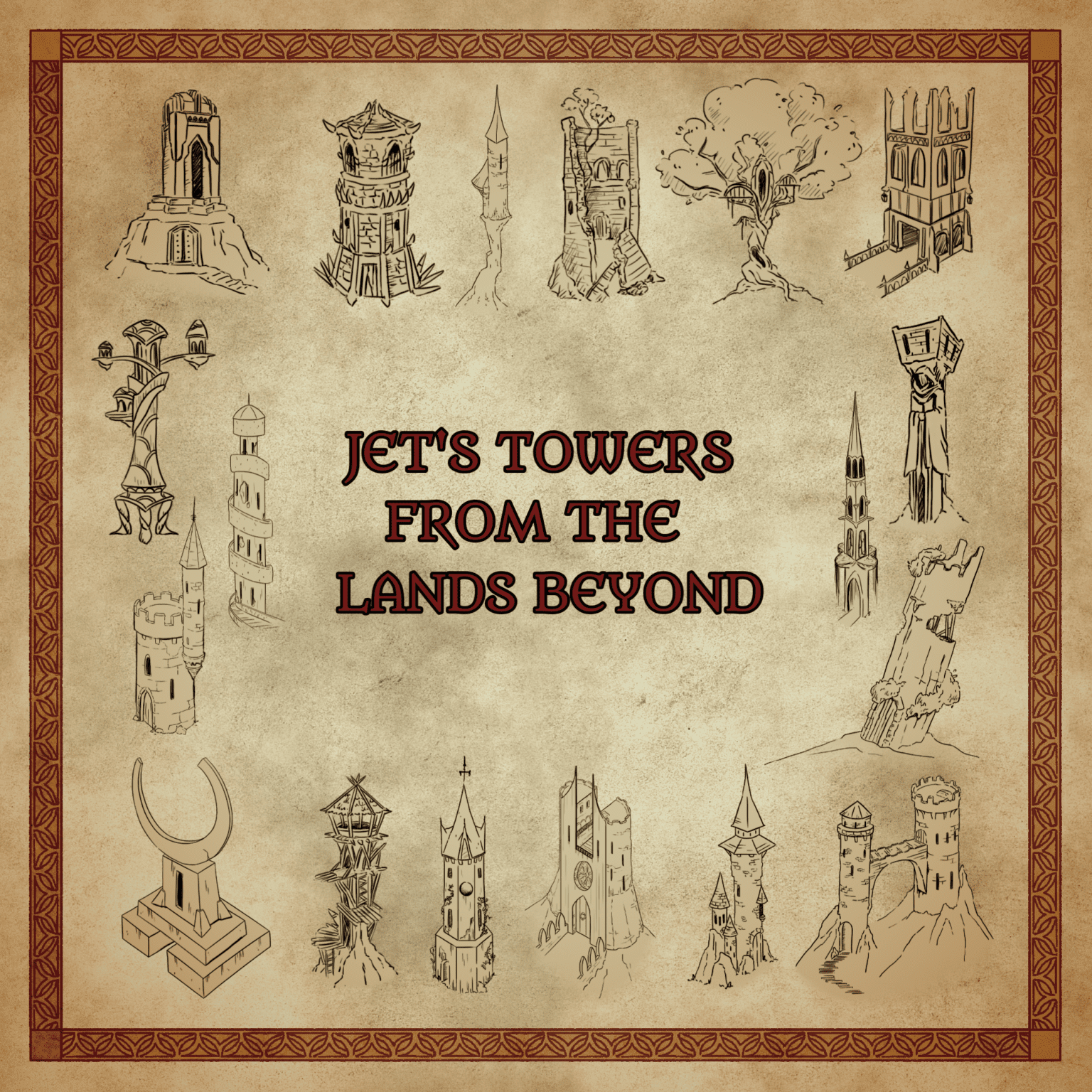 Jet’s Towers from the Lands Beyond – CartographyAssets