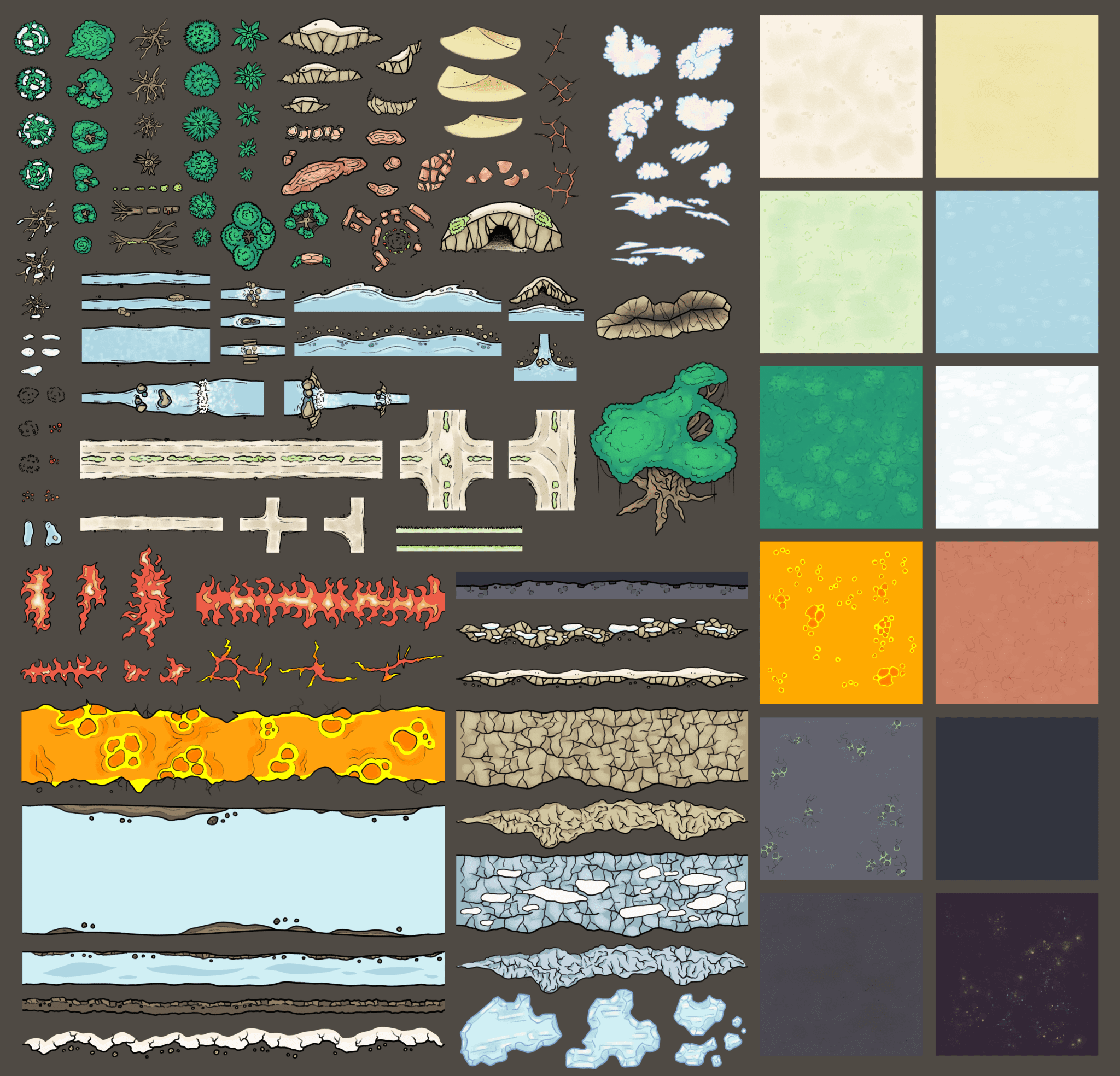 BluBerrey’s Terrain Assets CorePack | Nr.1 | (116 objects, 12 textures, 22 paths ...