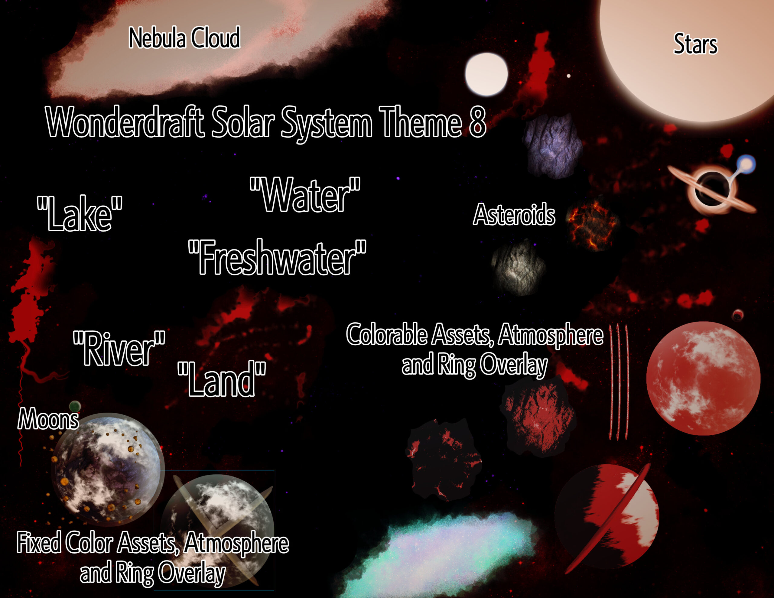 Ti’s Solar System Maker for Wonderdraft – CartographyAssets