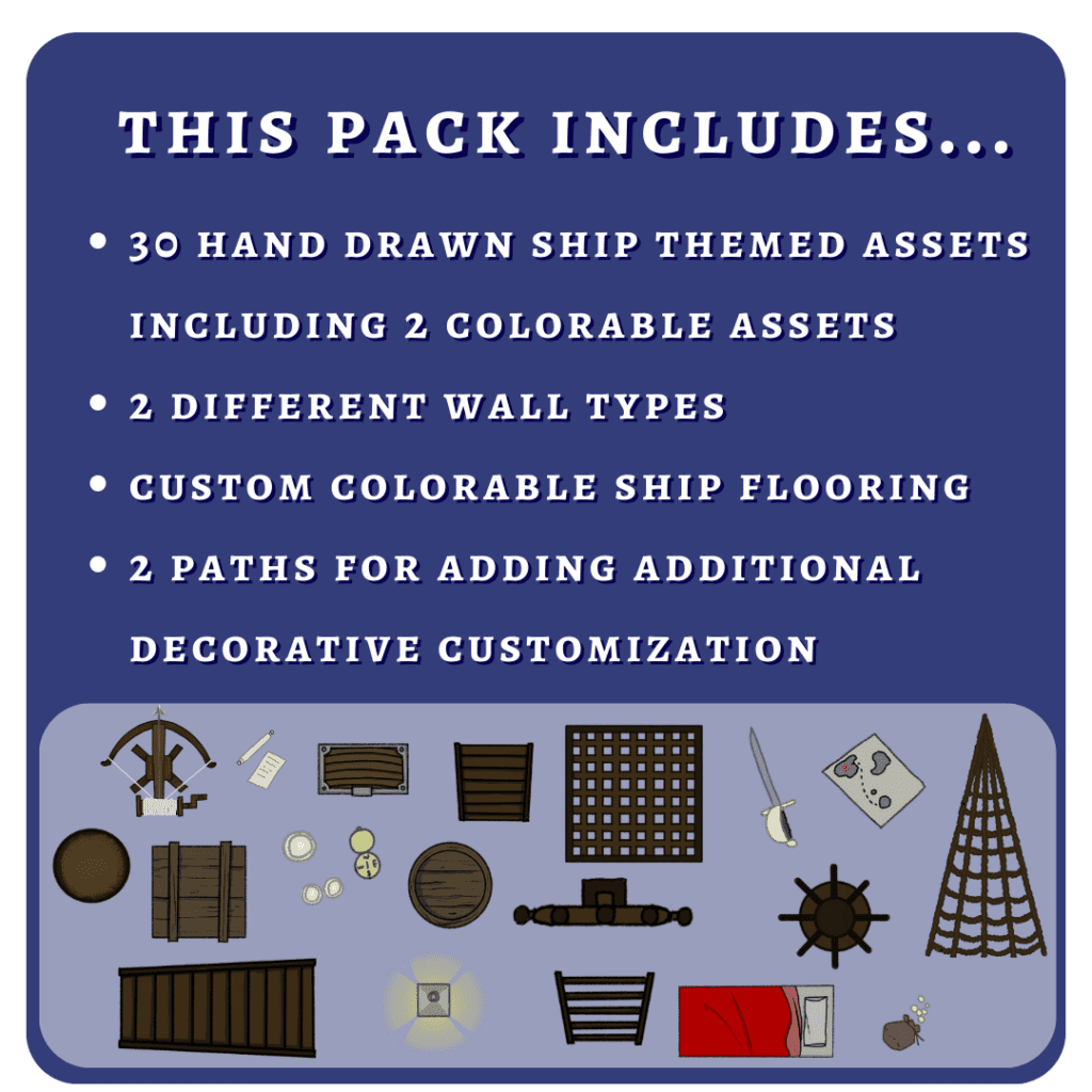 Premade Sailing Ship Map – CartographyAssets