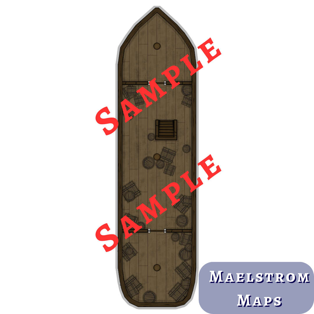 Premade Sailing Ship Map – CartographyAssets