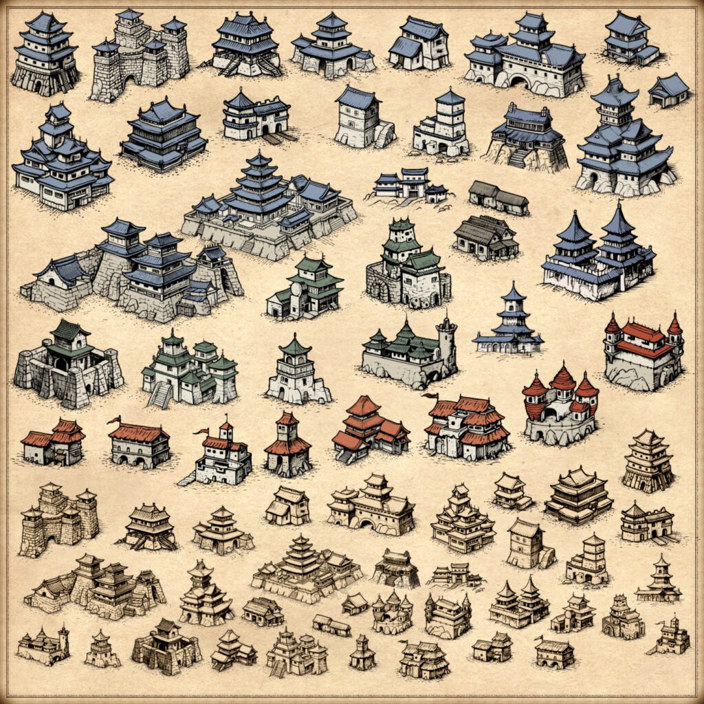 VINTAGE ASIAN ASSETS MEGAPACK ( japanese settlements, japanese towns ...
