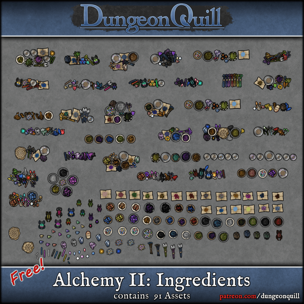 DQ_Pack_Theme_27 Alchemy II FREE – CartographyAssets