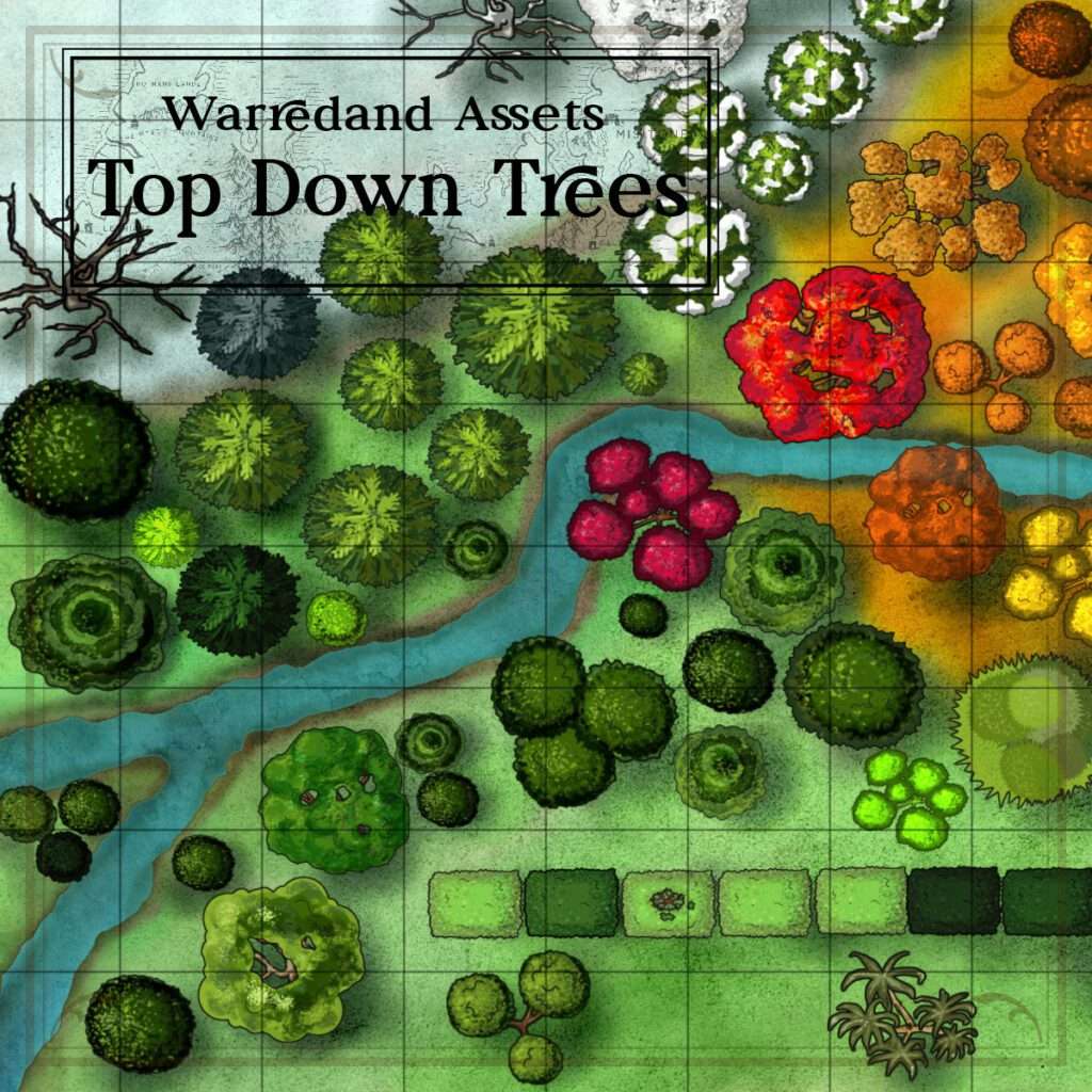 Top Down Seasonal Trees – CartographyAssets