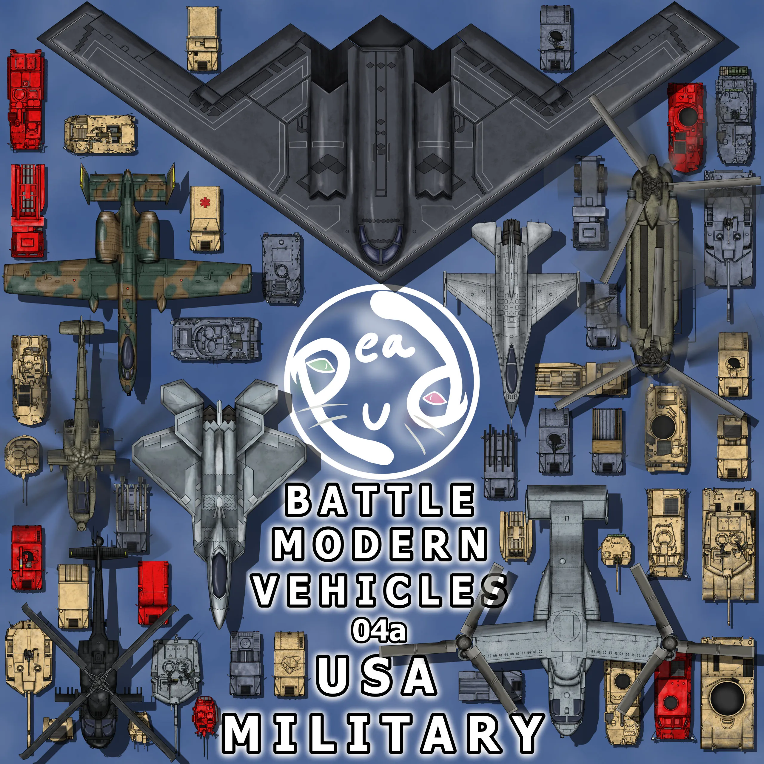 [B][T] Modern – Vehicles – 04a – USA Military – CartographyAssets